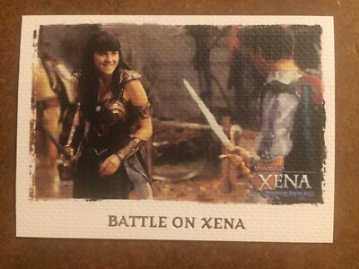 Battle On Xena 53 Xena Art On Canvas Trading Card | eBay