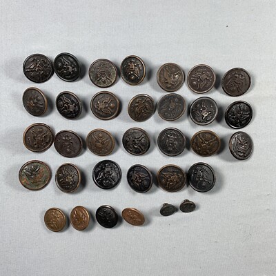 LOT 33 WWI Army Uniform Buttons | eBay