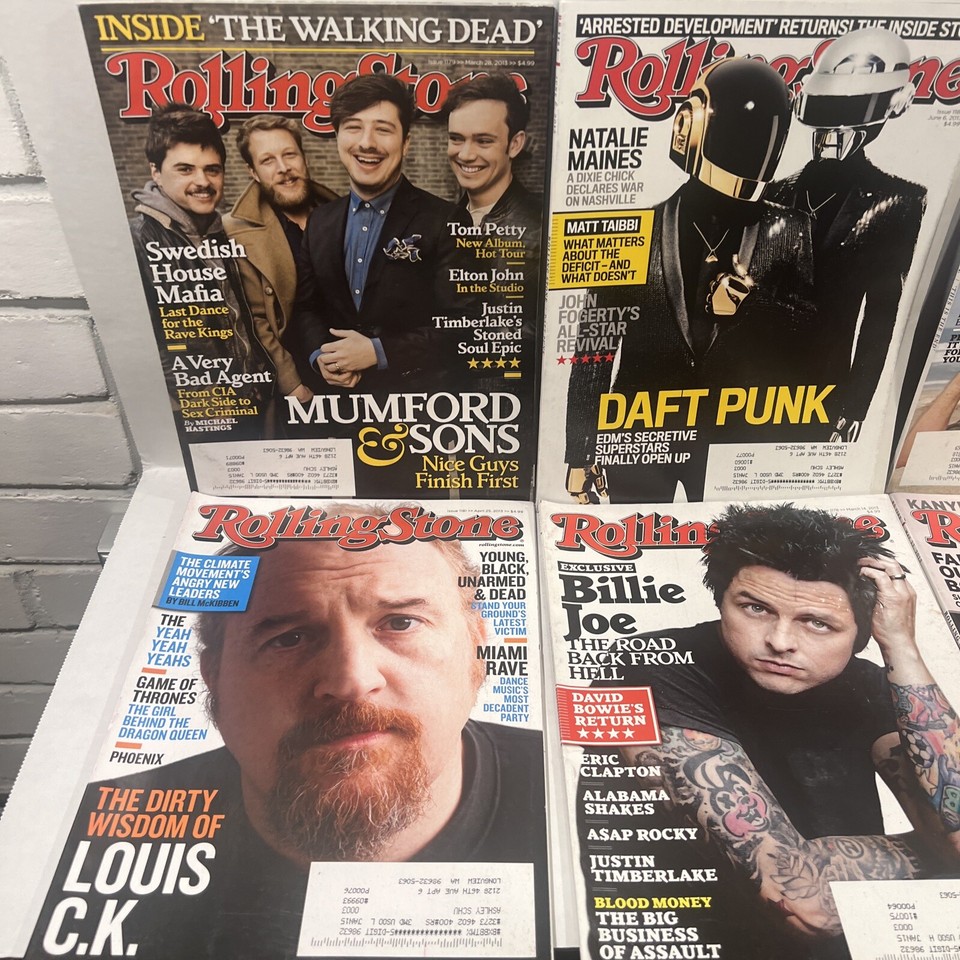 Rolling Stone magazine 2013 8 Issues Lot Rihanna Stones Green Day | eBay
