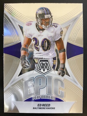 Ed Reed 2024 Panini Mosaic Football Epic Performers Baltimore Ravens # ...