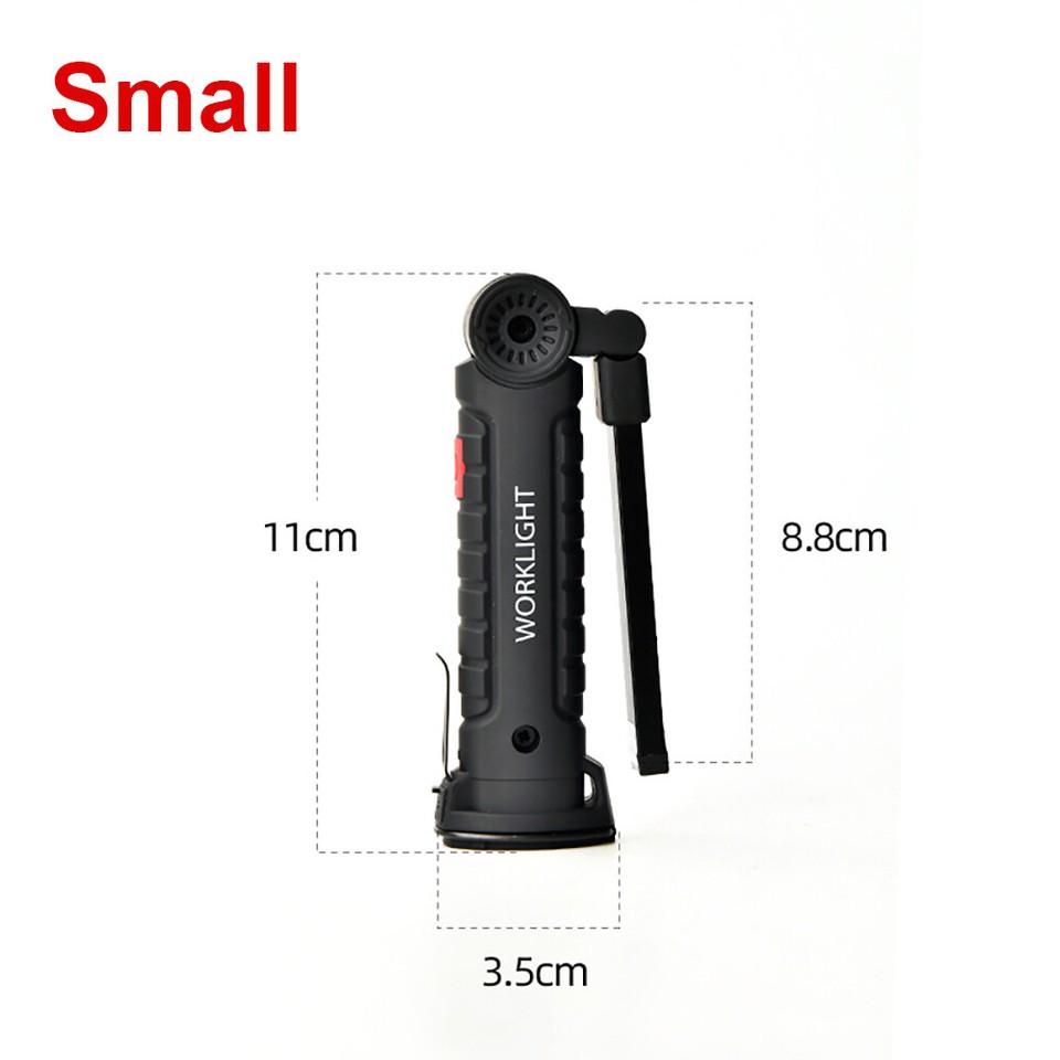 Rechargeable LED COB Work Light Mechanic Flashlight Lamp Magnetic Base ...
