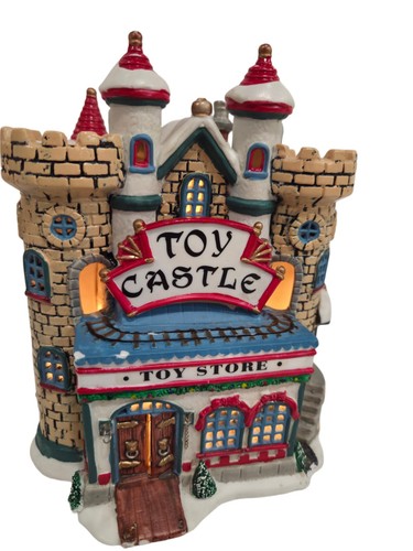 Toy Castle*Santas*Christmas*Wonderland*Lemax*Porcelain*Lighted | eBay