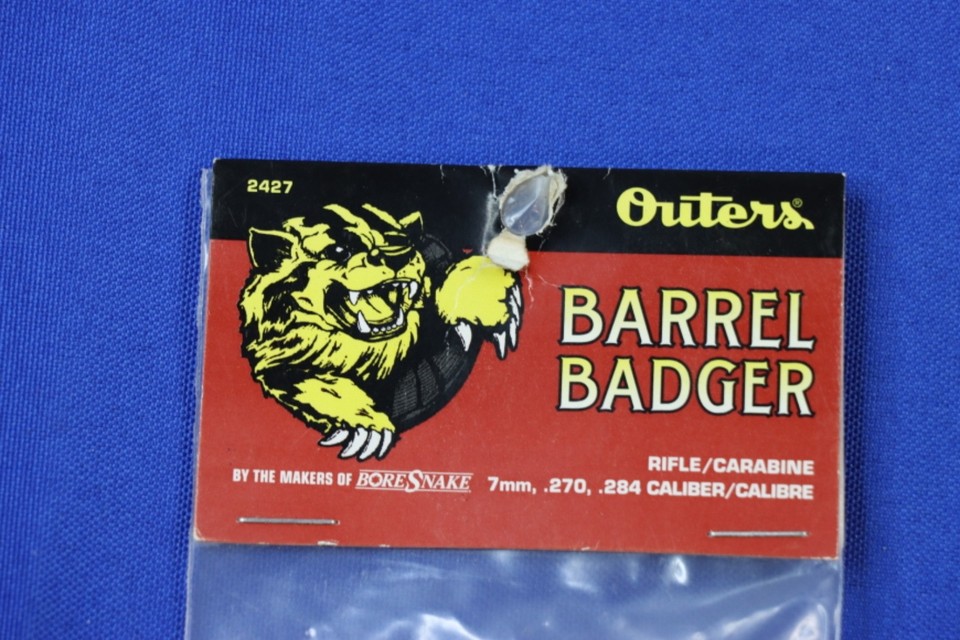 Outers Barrel Badger Bore Cleaner for Rifle/Carbine Calibers 7mm .270 ...
