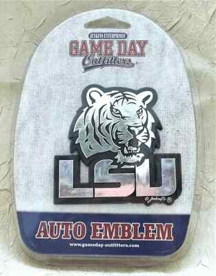 LSU Auto Emblem Louisiana State University Tigers New In Package | eBay