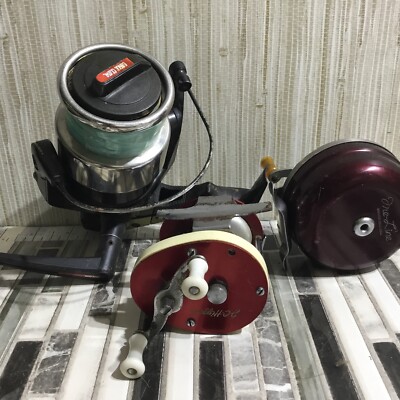 fishing reel lot of 3 reels vintage Eagle Claw, Jc Higgins, And Wright & McGill. | eBay