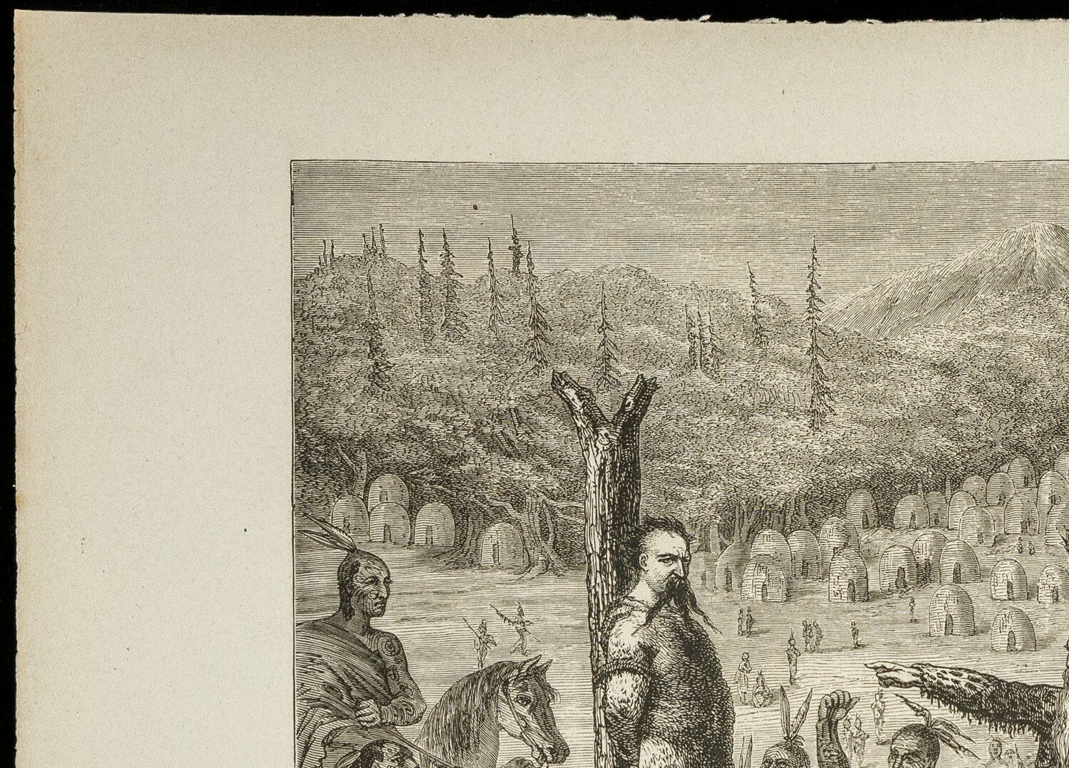 1860 - American Indian - engraving - Emile from Wogan - Post La Guerre ...