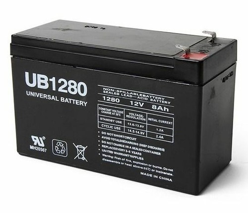 UPG UB1280F2 Battery - 12V 8AH SLA AGM F2 Spade Terminal | eBay