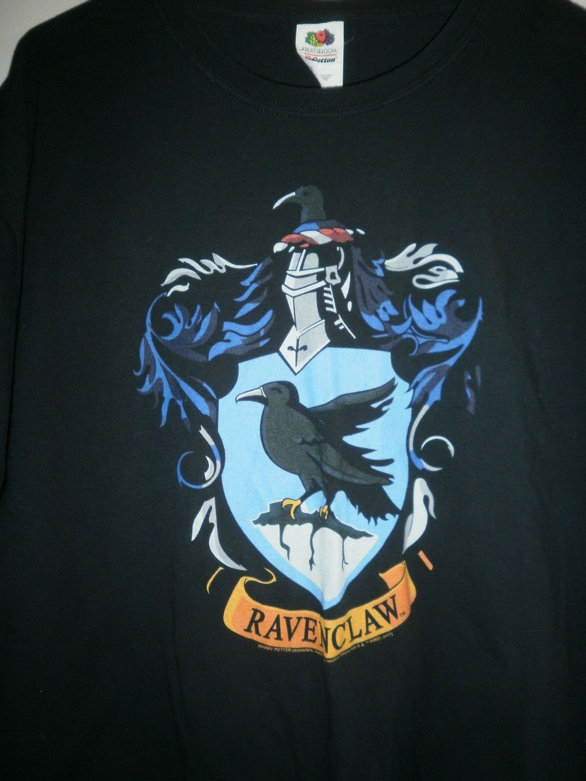 Harry Potter Ravenclaw Crest Seal Black T Shirt XL - Gem