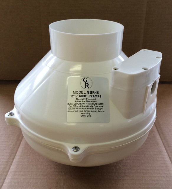 HVAC Parts & Accessories NEW Fantech Rn2 Radon Fan 166 CFM 4" Duct ...