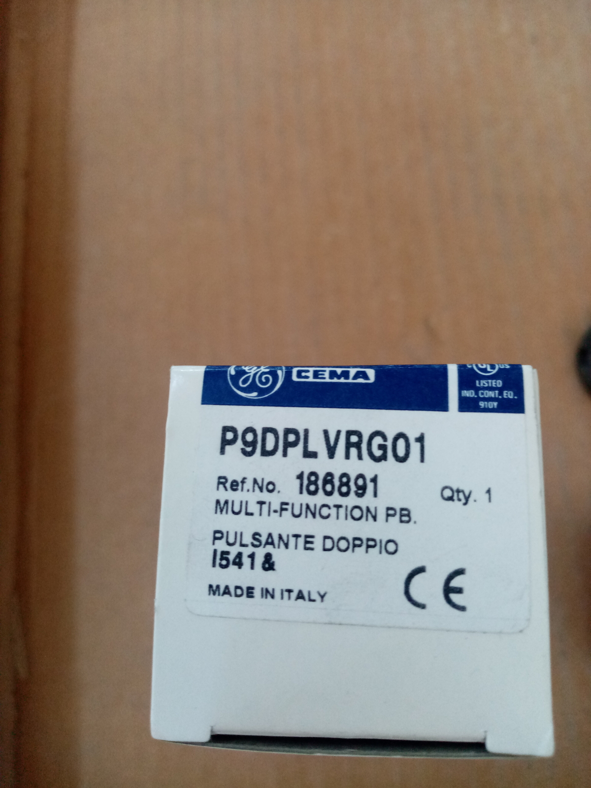 186891 GE P9DPLVRG01 Multifunction Push Button, Double Push Button FREE ...