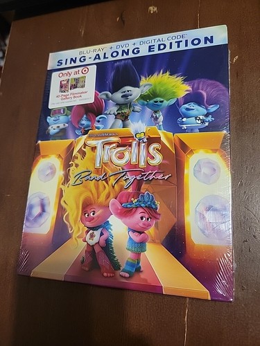 TROLLS BAND TOGETHER Sing-Along Ed Blu-Ray +DVD +Digital +40 pp Book Target NEW | eBay