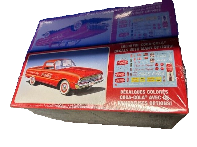 AMT 1960 FORD RANCHERO TRUCK COCA COLA PLASTIC MODEL CAR KIT FACTORY ...