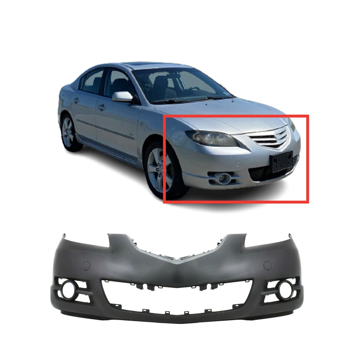 INGS N-Spec Front Bumper FRP Mazda JDM 10/03-5/06, 44% OFF