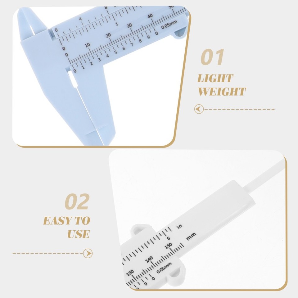 4 Pcs Plastic Caliper with Case Mm Calipers Dial Metric Callipers for ...