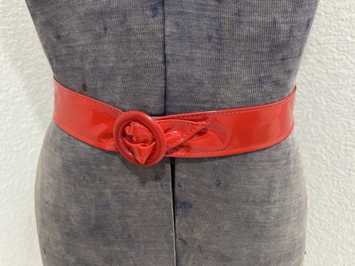 Vintage- Late 1980’s to Early 1990’s - Cherry Red Plastic Belt - 29” | eBay