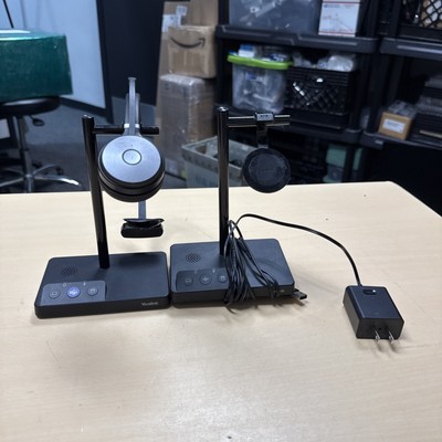 Lot of 2 Yealink Wireless Dual Headset Stands WHB620 W/USB NO POWER ...