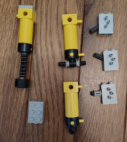 LEGO pneumatic kit parts & piece - Pumps Switches Cylinder touch sensor ...