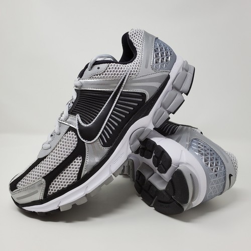 Nike Air Zoom Vomero 5 Metallic Silver Black Sneakers FJ4151-004 Men's ...