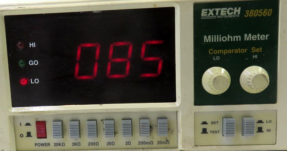 EXTECH Instruments 380560 High Resolution Precision Milliohm Meter, PARTS/REPAIR | eBay