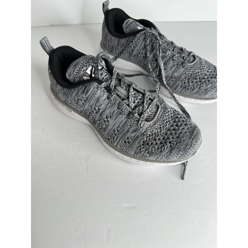 APL Techloom Pro Trainer Sneakers Heather Grey Black White Womens 36.5 ...