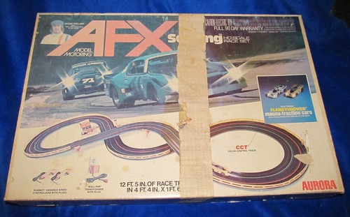 Aurora AFX Sebring HO Scale Race Set #2443, w/ 2 Original FlameThrower ...
