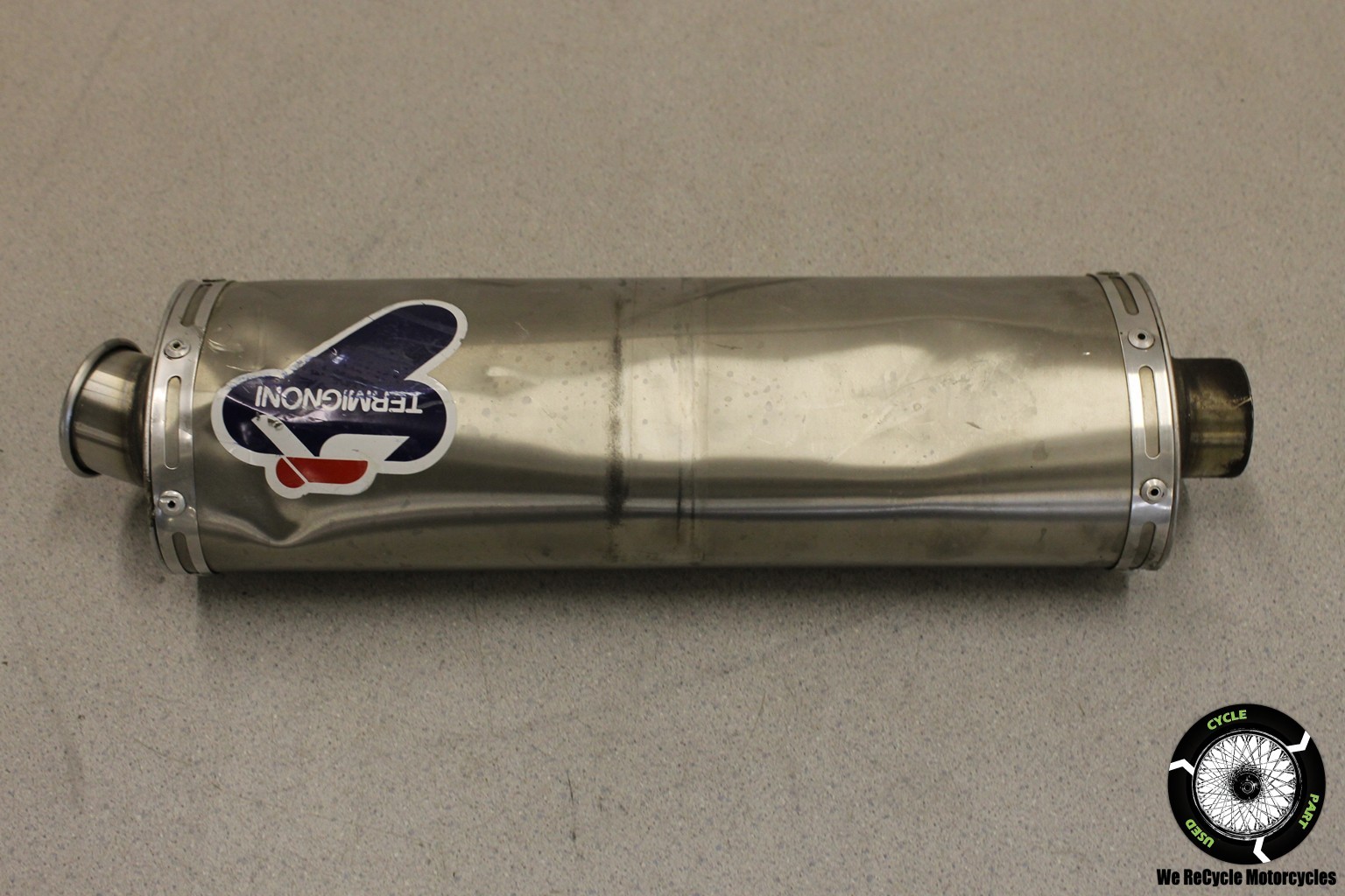 2004 DUCATI M 600 MONSTER REAR LEFT TERMIGNONI EXHAUST MUFFLER PIPE ...