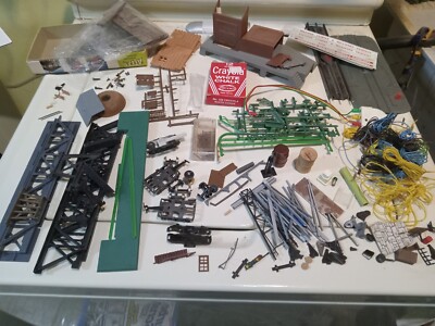 HO Scale 100+ Accessory & Part Lot Trucks Wheels Weights Building Parts ...