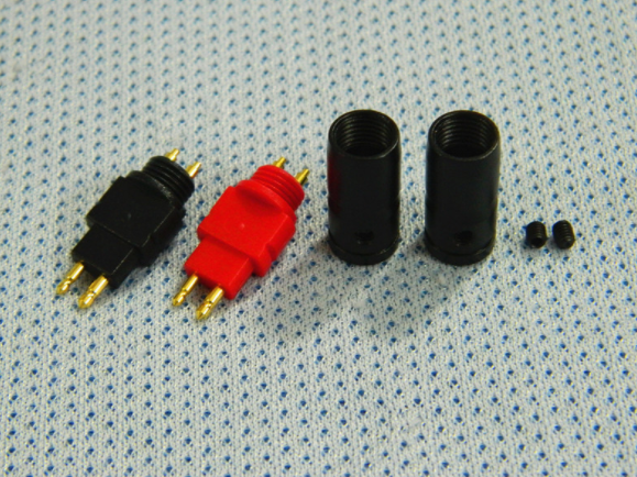 1pair 2 Pin Plug DIY Sennheiser HD600 HD650 HD585 Cable connector Gold ...