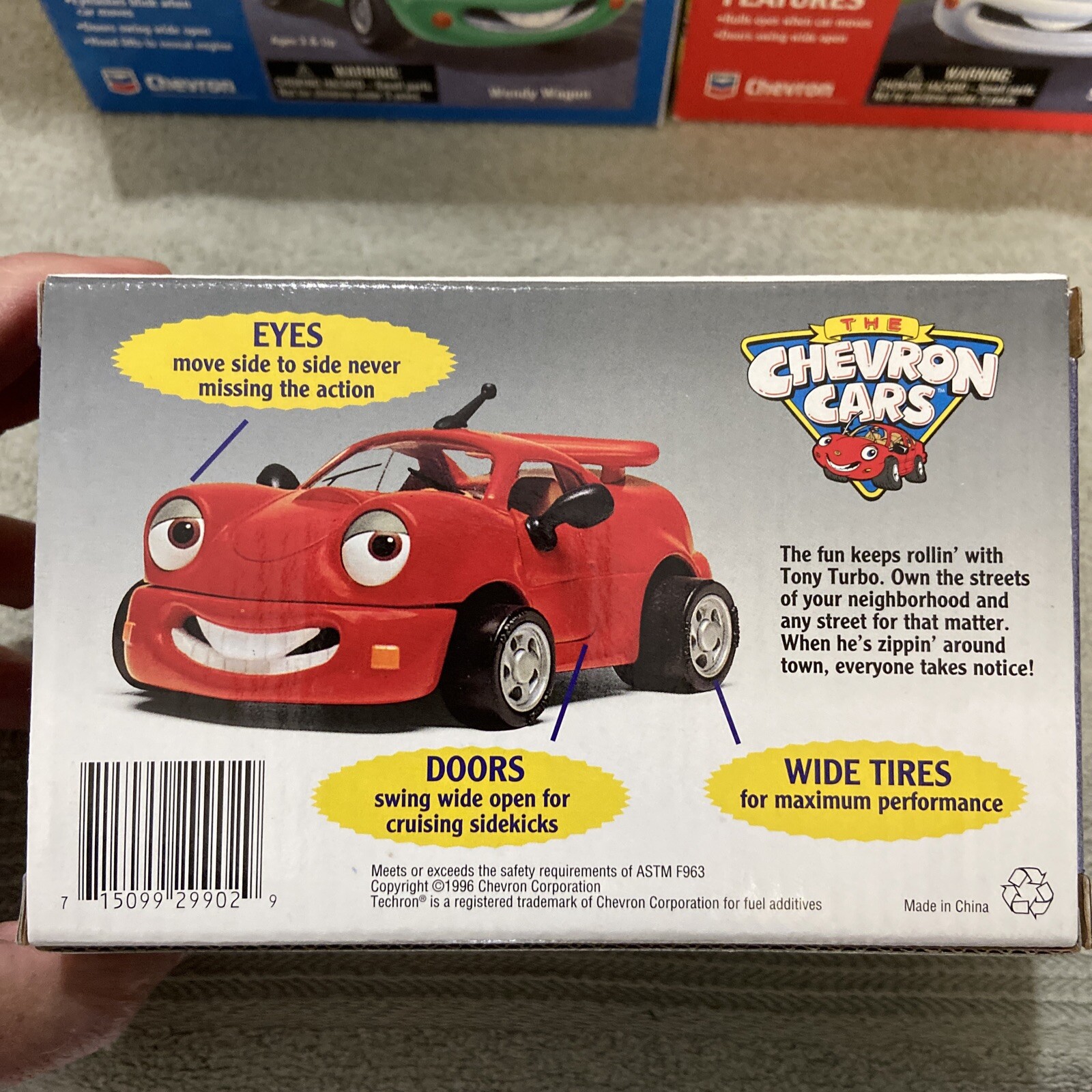 The Chevron Cars Sam Sedan Wendy Wagon Tony Turbo 1996 Lot of 3 ...