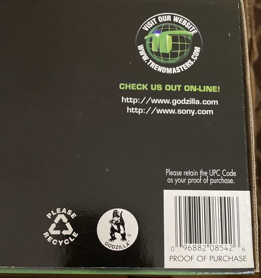 GODZILLA RAZOR BITE 1998 Trendmasters Rare Figure #08542 NEW VINTAGE | eBay