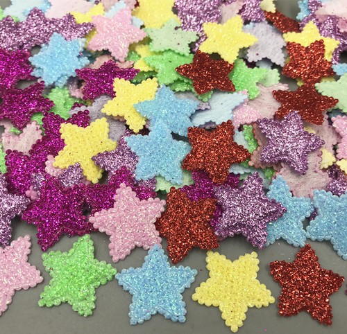 400X Mixed Colors Sequins stars shape Felt Appliques Cardmaking crafts ...