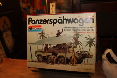 Vintage EMPTY Model Box 1974 Monogram German Panzerspahwagen Armor ...