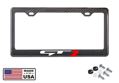 Reflective Kia Stinger GT2 Black Real 100% Carbon Fiber License Plate ...