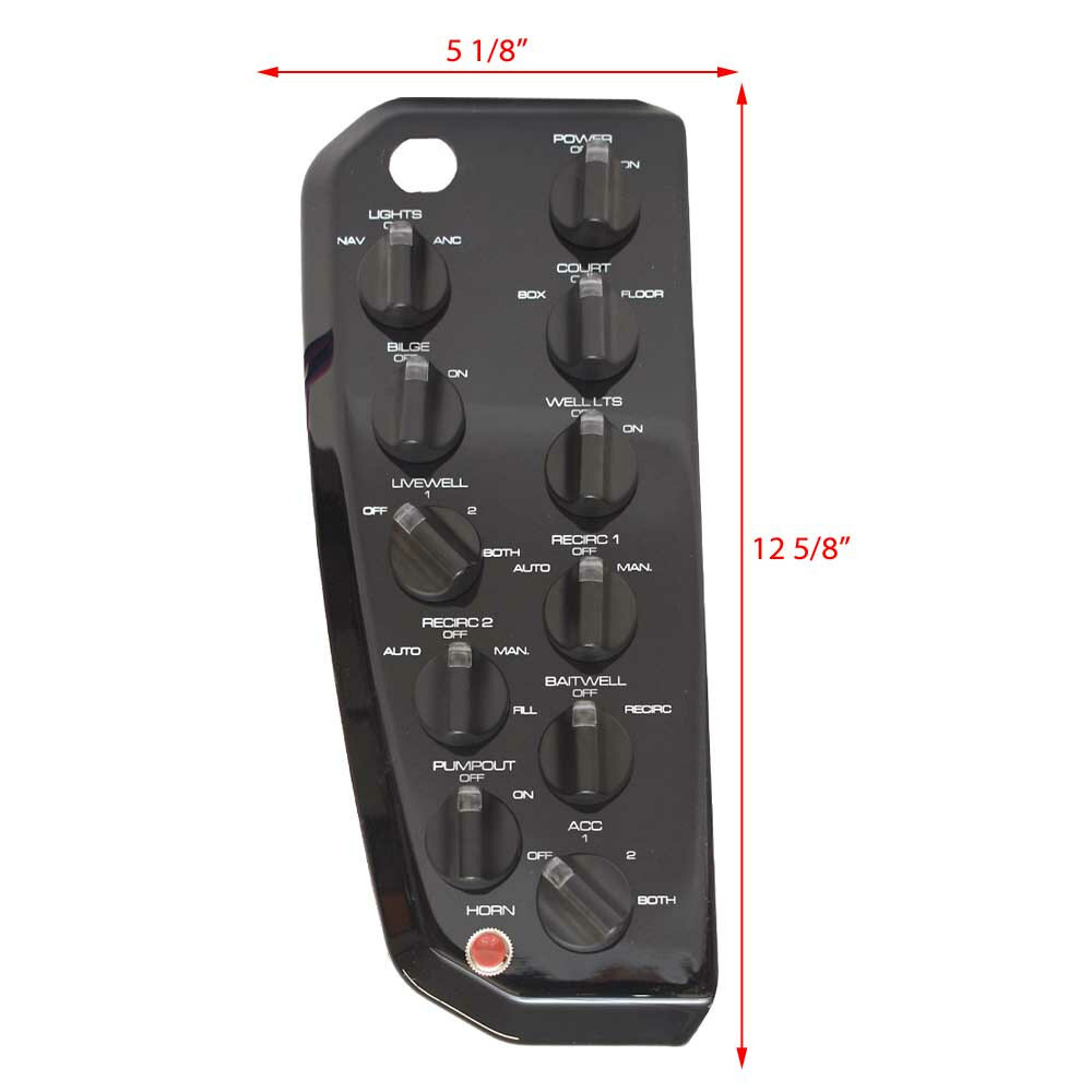Triton Boat Switch Panel 209690 | 216 Fishunter Verado Black | eBay