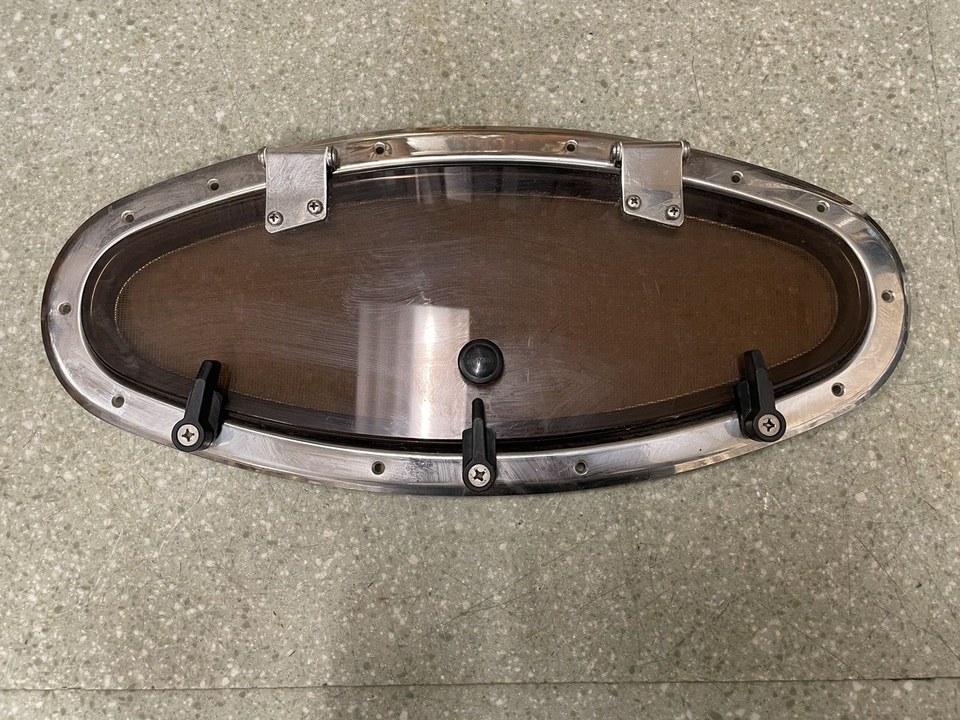 Bomar Marine, Classic Series Stainless Elliptical Portlight (Tinted) | eBay