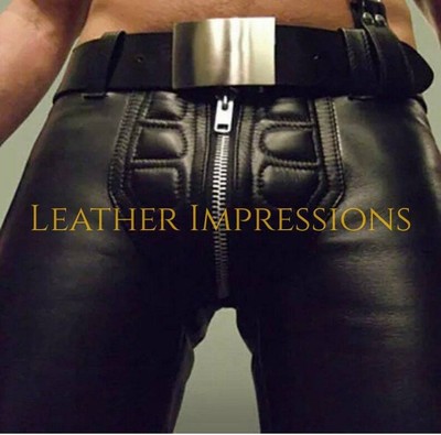 Mens Real Leather Pants Punk Kink Jeans BLUF Men Trousers Gay Pant ...