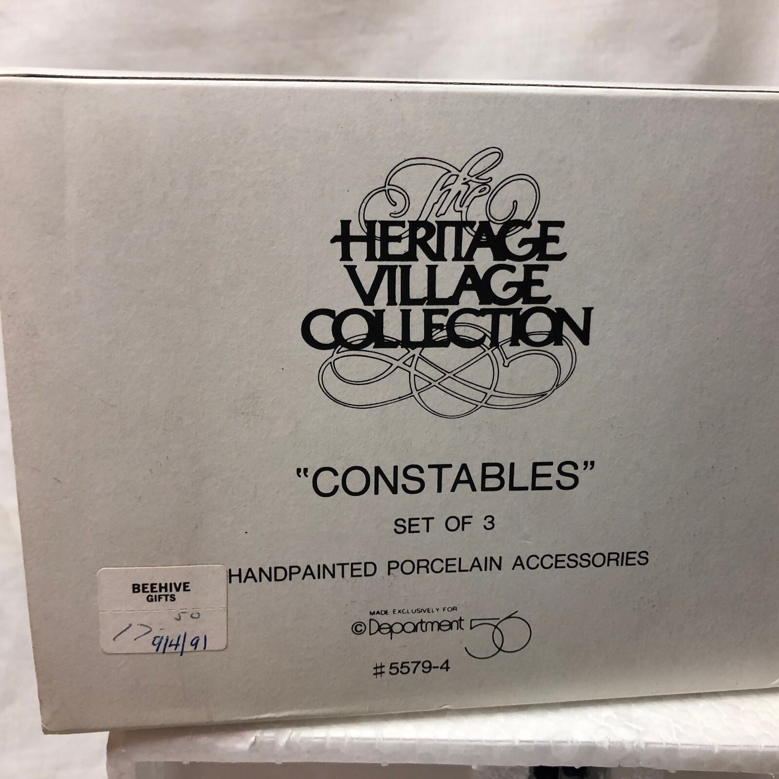 Heritage Village Collection Constables Set of 3 Figurines | eBay
