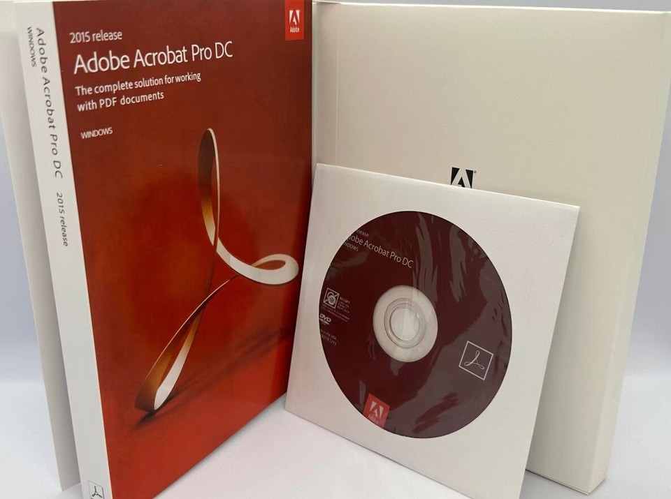 Adobe Acrobat Pro DC, Full Version, New 2015, Sealed Box BPN 65258094 ...