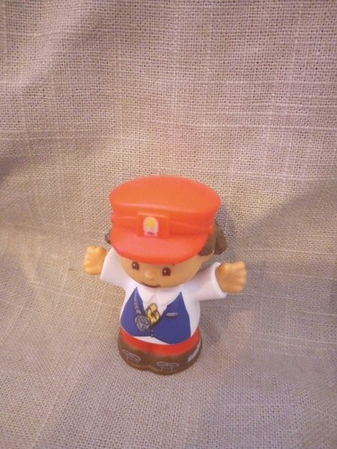 Fisher Price Little People Friendly Passenger TRAIN CONDUCTOR Figure ...
