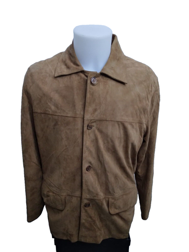Free Living Jacket In Suede Used Men's Light Brown Size 50 XXC0141L | eBay