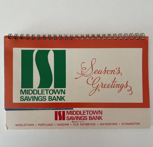 1974 Middletown Savings Bank Portland Haddam Old Saybrook Standing Desk ...