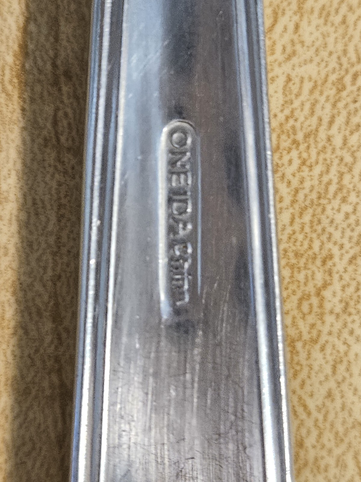 Oneida Stainless Square Beaded Set of 5 Spoons (1) Teaspoon (2) Dinner ...