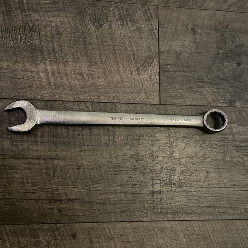 Vintage USN Navy Williams The “Superwrench” NAF 1147-18 1-1/8” Combo ...