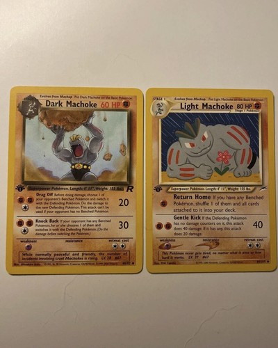MINT/NM Light Machoke 1st edition & Dark Machoke 1st edition | eBay