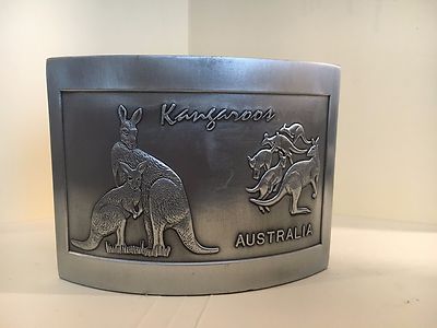 AUSTRALIA KANGAROOS - CURVED METAL EMBOSSED PENCIL / PEN HOLDER | eBay