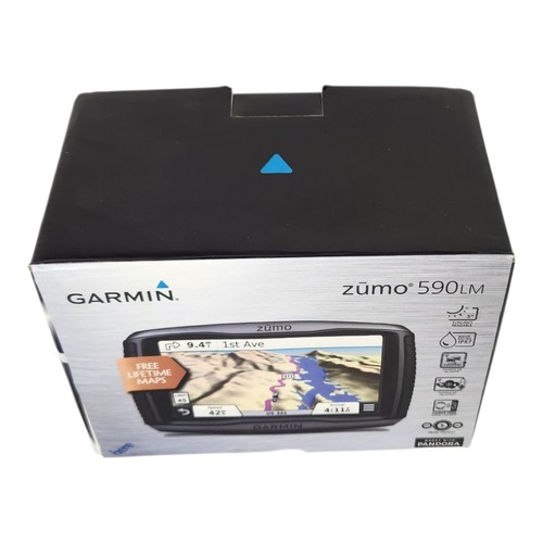 USED Garmin Zumo 590LM (Lifetime Maps) Motorcycle/Harley GPS Navigation ...
