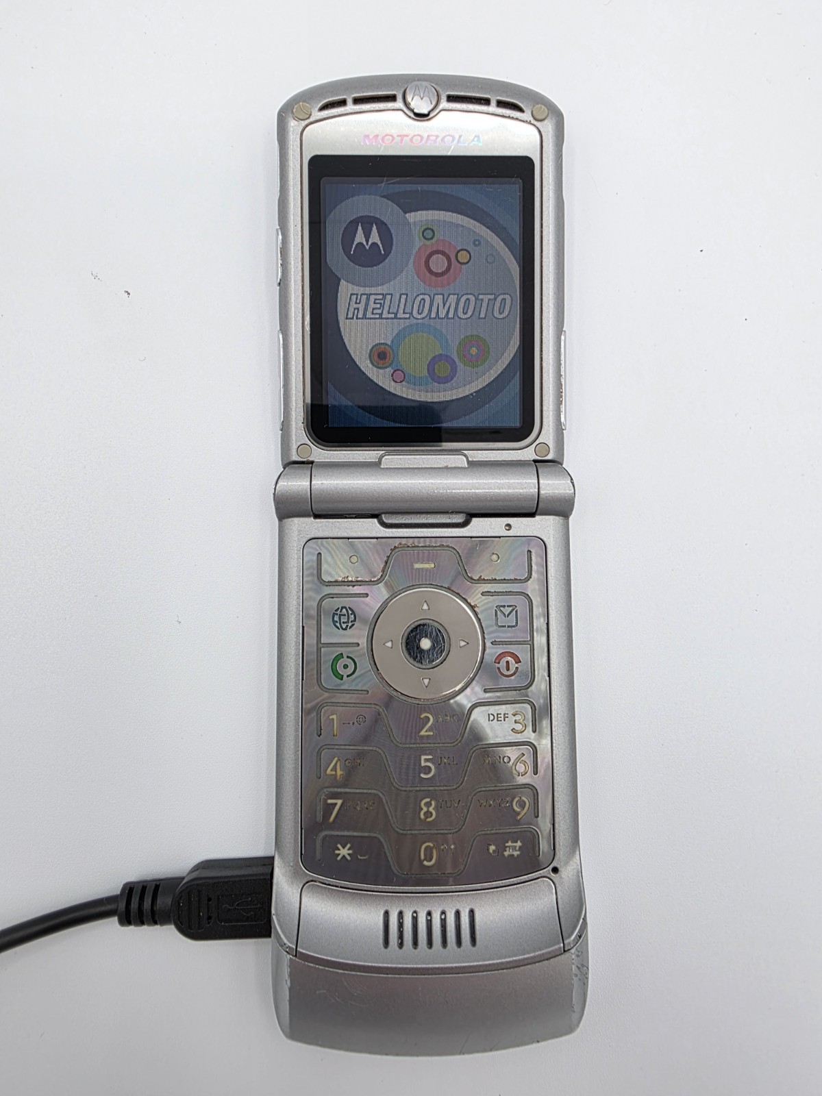 Motorola RAZR Silver V3 - Y2K Flip Phone (Needs New Battery) | eBay