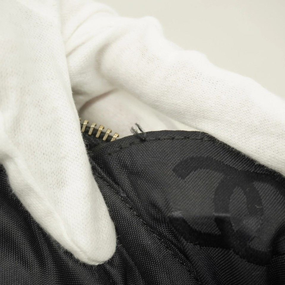 Chanel Tote Bag Wild Stitch Lambskin Black Women's | eBay UK