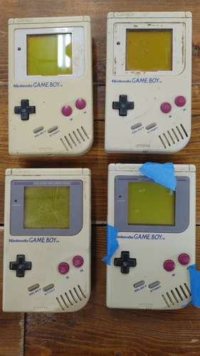 Original Nintendo Gameboy Handheld Console Lot of 4 - FOR PARTS OR ...
