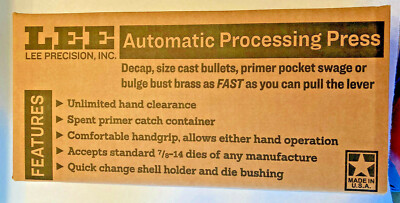 Lee 90933 Automatic Processing Press (APP) Single Stage Press Kit 734307909338| eBay